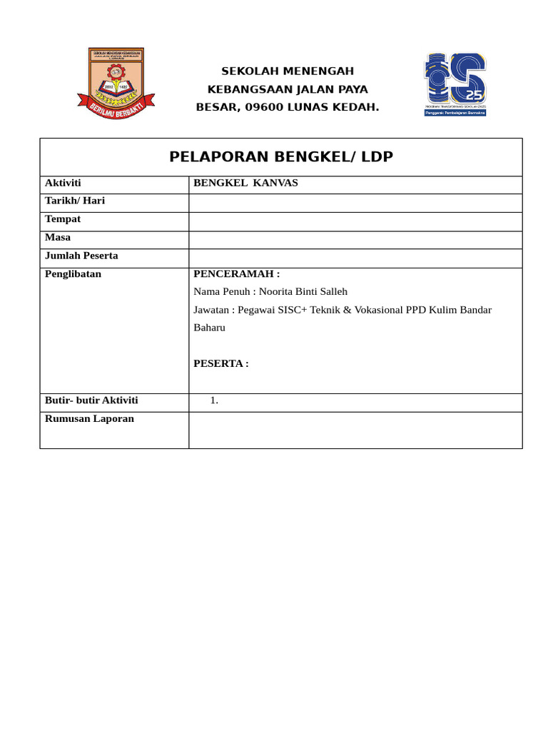 Tapak Laporan LDP | PDF