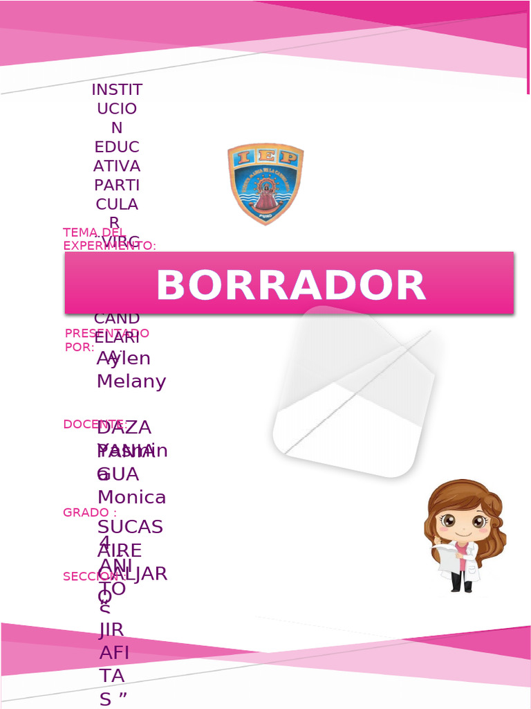 BORRADOR CASERO | PDF | Lápiz | Papelería