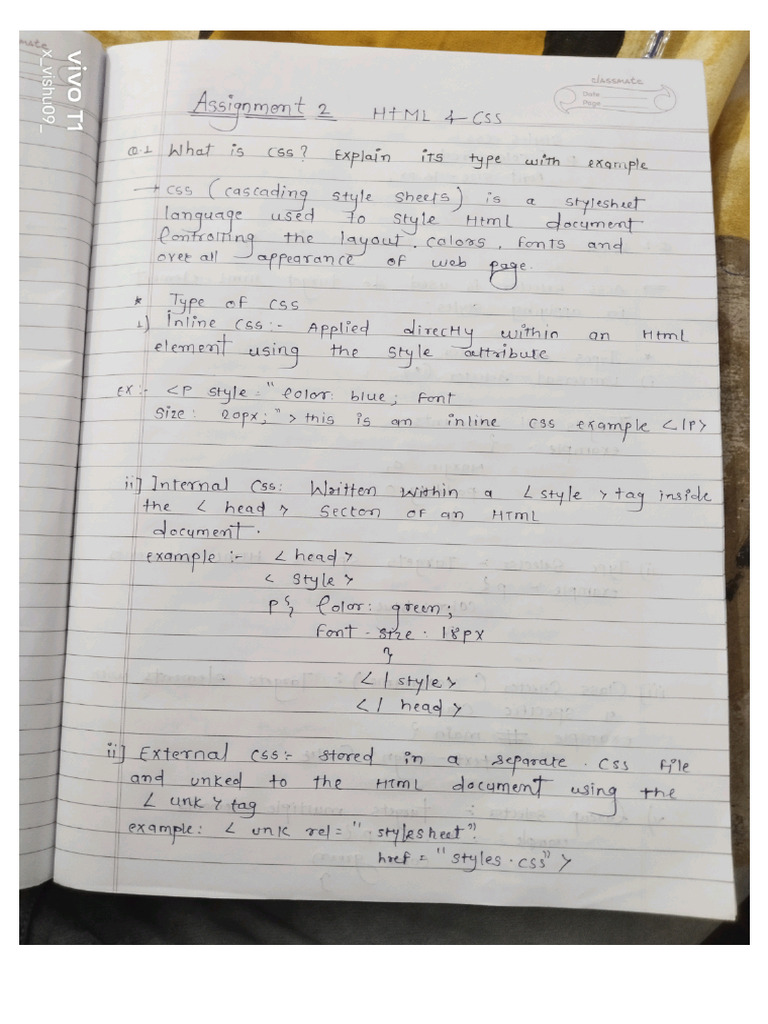 HTML Assignment No 2.... !!? | PDF