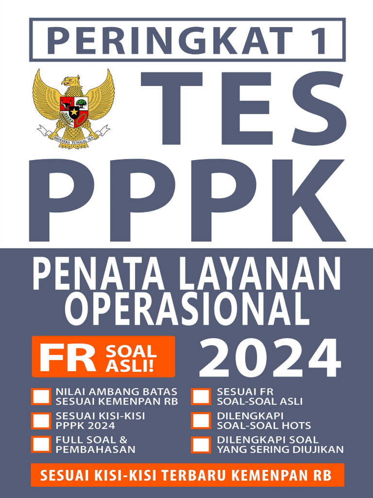 PPPK Penata Layanan Operasional - 2024 | PDF