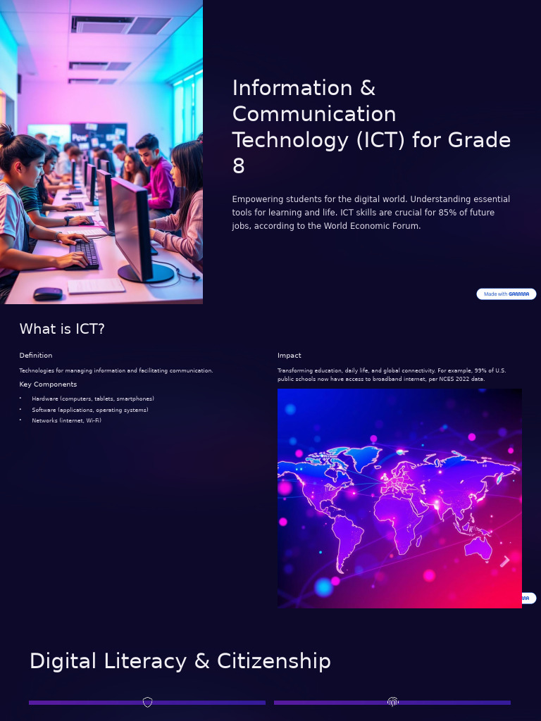 Information and Communication Technology ICT For Grade 8 | PDF ...