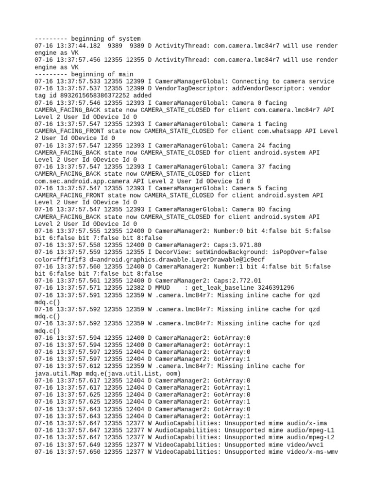 Log Cat 1752647877481 | PDF | Computing Platforms | Software