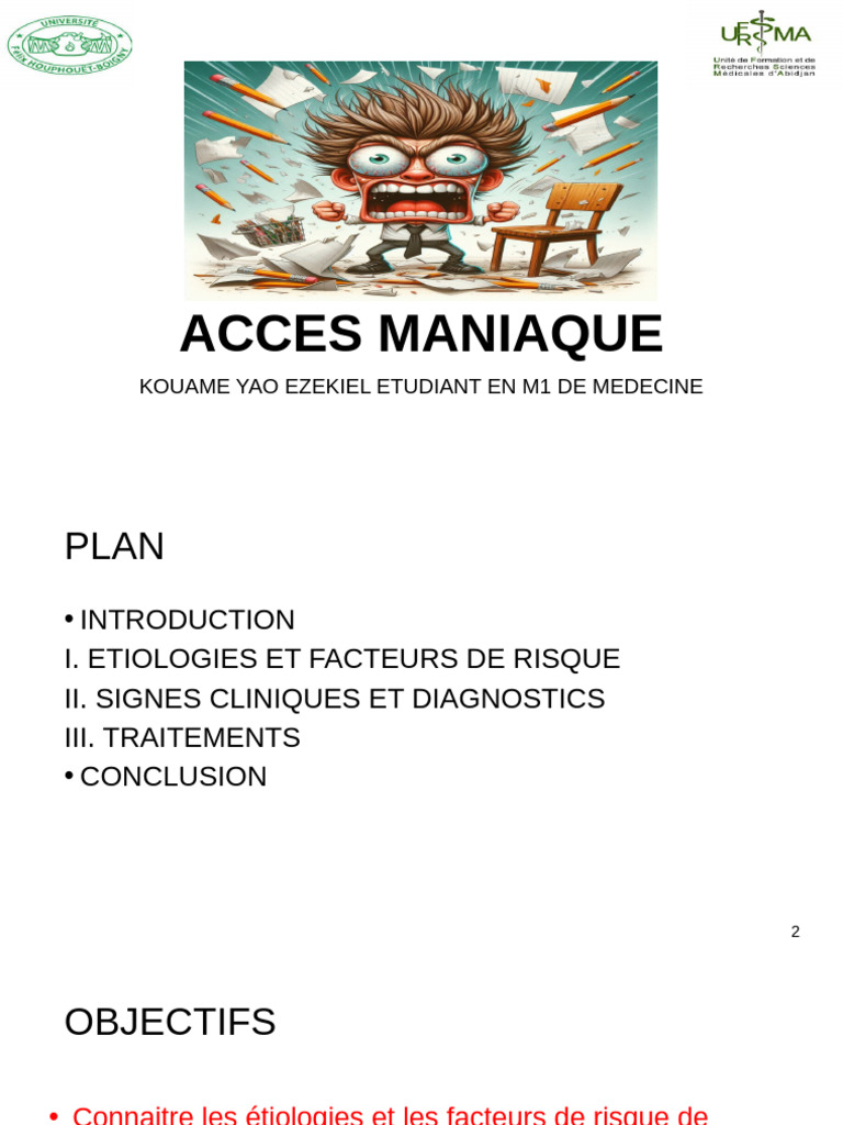 Accès Maniaque : Étiologies et Traitements | PDF | Trouble bipolaire ...