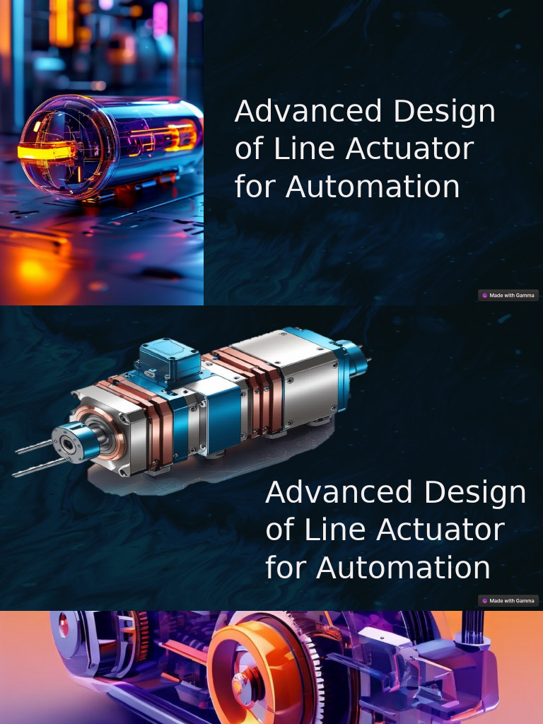 Advanced Design of Line Actuator For Automation | PDF | Actuator ...