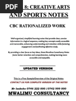 Grade 8 Rationalized Creative Art and Sports Notes (Complete) | PDF ...