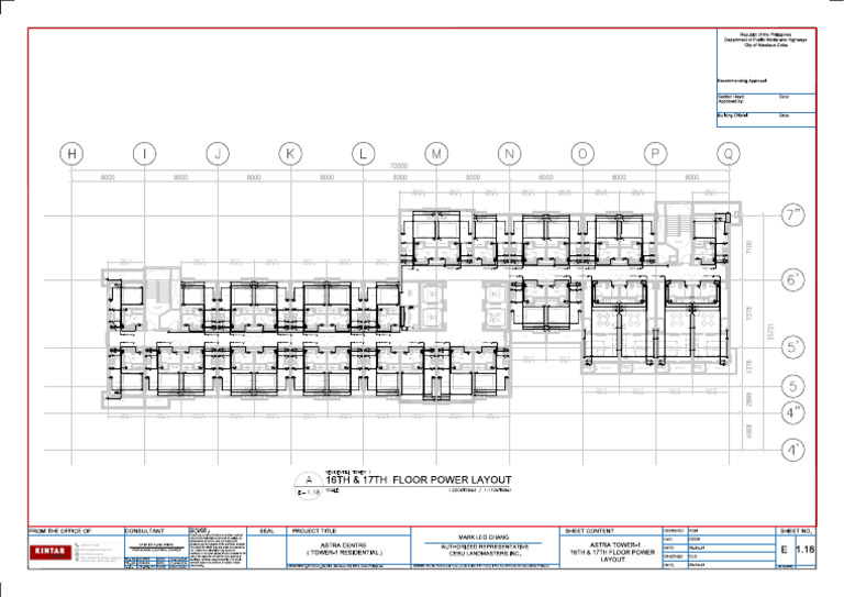 RT1 - 17F Power Layout | PDF