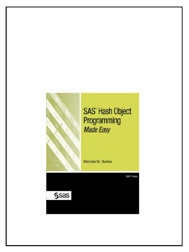 Sas Hash Object Programming Made Easy Michele M Burlew Download | PDF