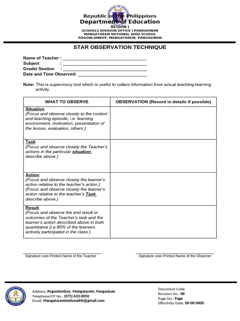 Star Observation Technique Guide | PDF