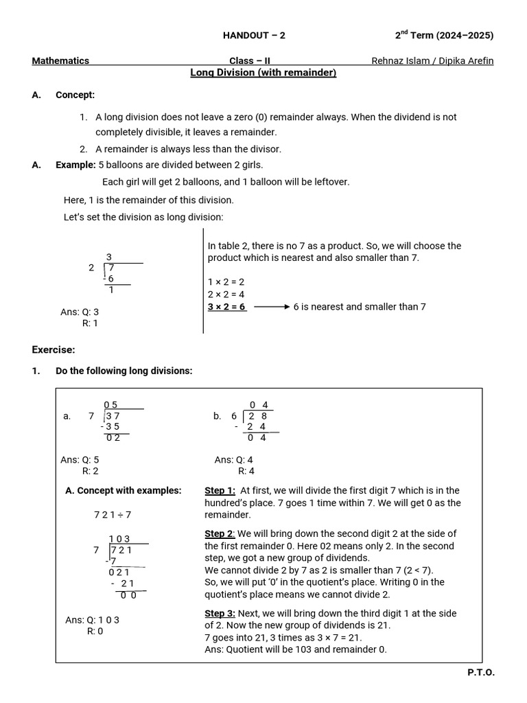 Hand Out - 2 - Mathematics - Class II | PDF | Abstract Algebra | Discrete Mathematics