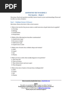 Grade 5 Science Exam with Answers | PDF