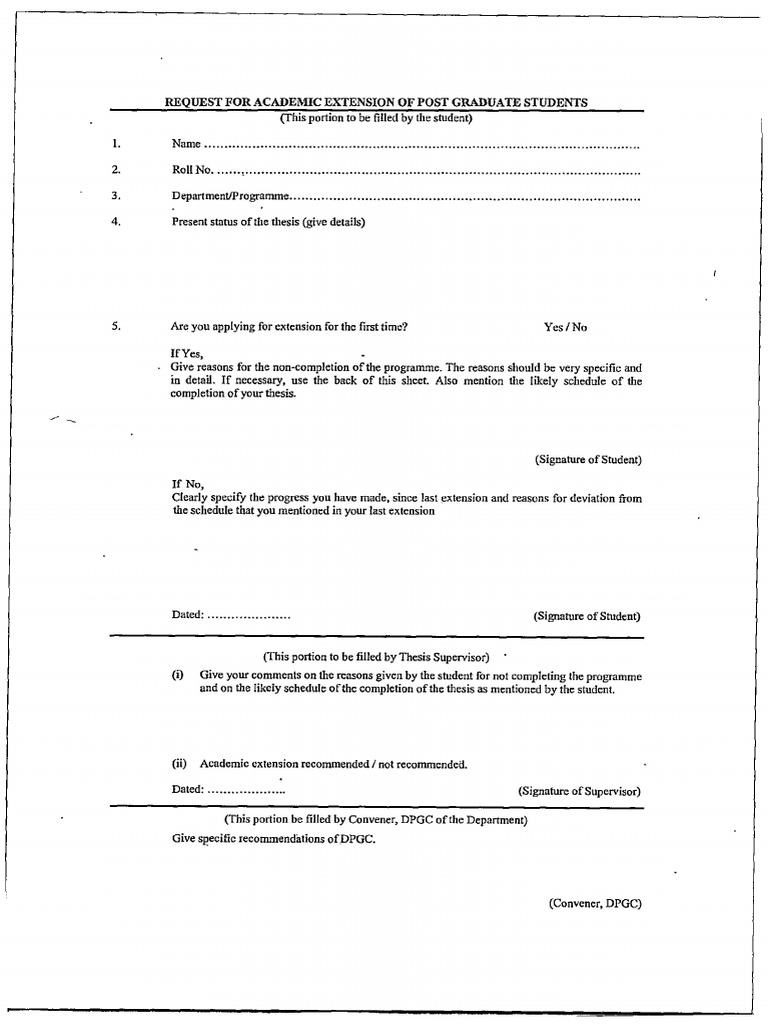 Notice Academic Extension 2025-26-I | PDF