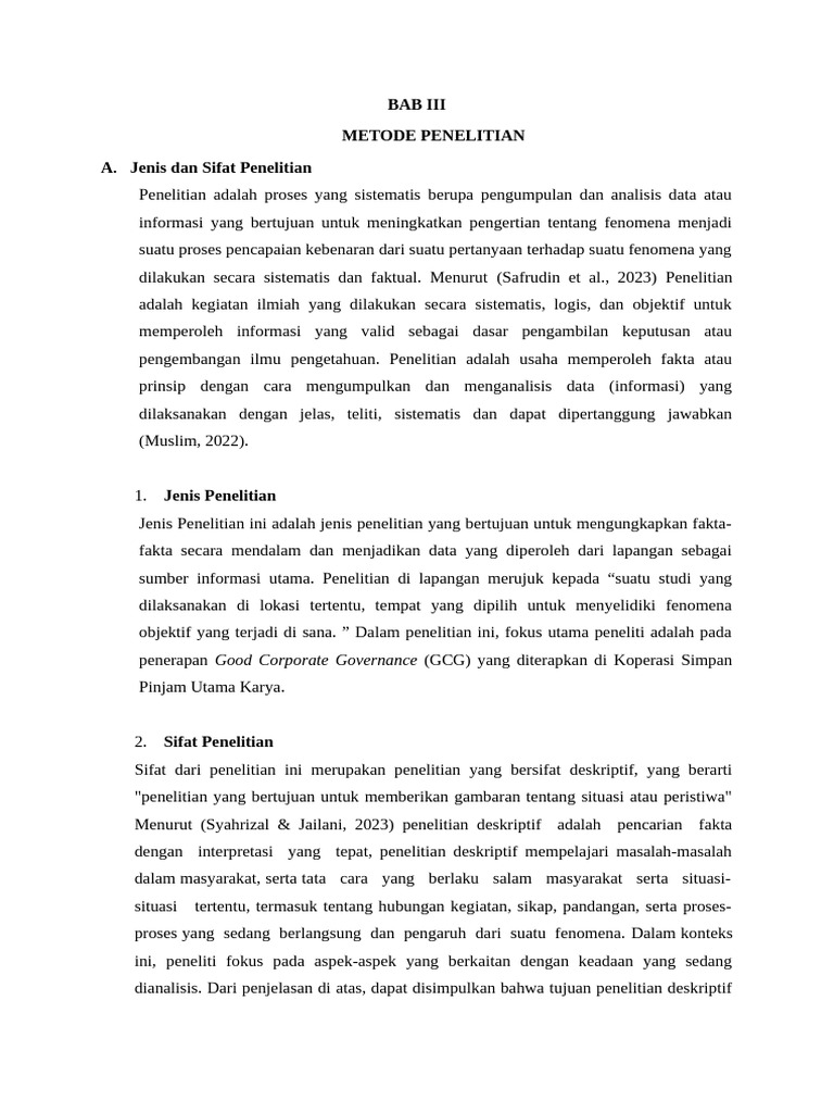 BAB 3 Metode Penelitian | PDF