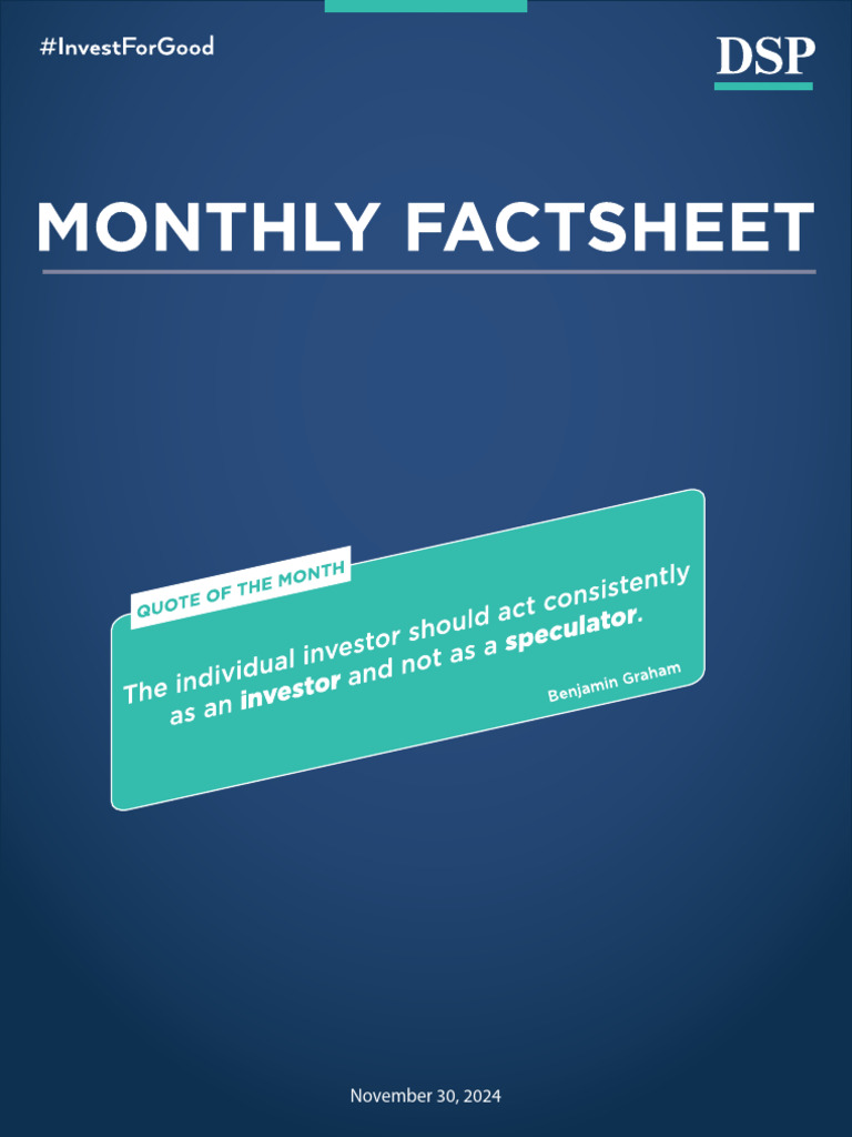 DSP Flexi Cap Fund Factsheet 2024 | PDF | Investing | Equity (Finance)