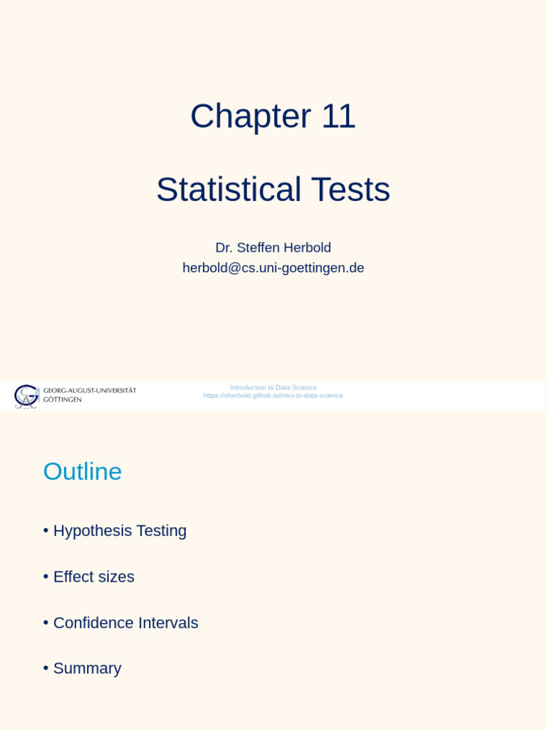 Statistical Tests Overview and Insights | PDF | Statistical ...