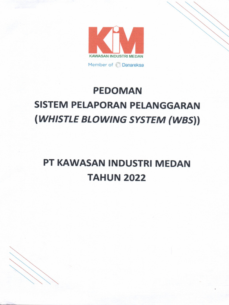 Pedoman Whistle Blowing System | PDF