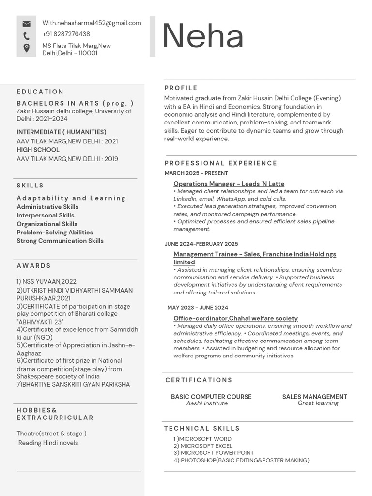 Neha Resume 2025. .PDF - 20250716 - 125527 - 0000 | PDF