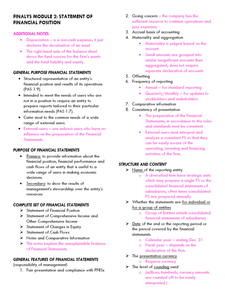 Finalys Module 2 Balance Sheet | PDF | Financial Statement | Balance Sheet