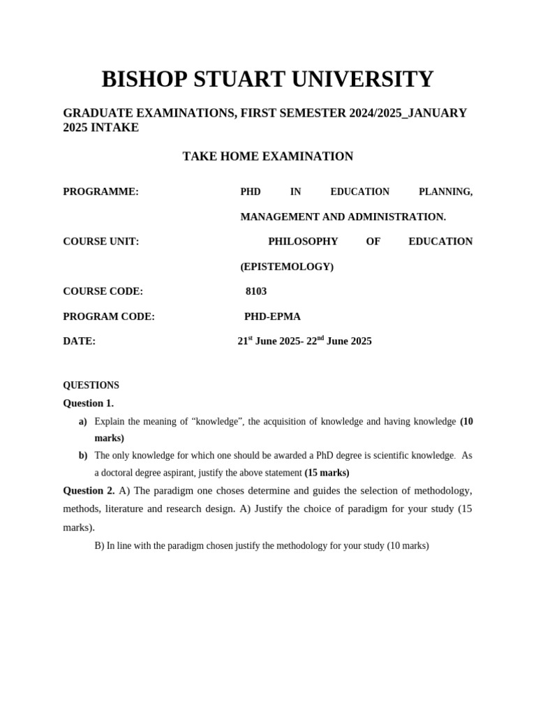 25 Bsu Phd-Epma-0001 - Education Planning, Management and ...