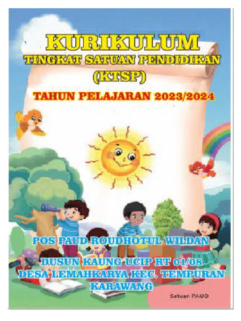 Kurikulum Paud Roudhotul Wildan | PDF