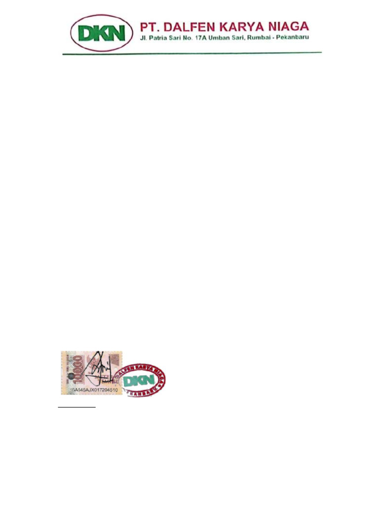 Surat Pernyataan TKDN | PDF