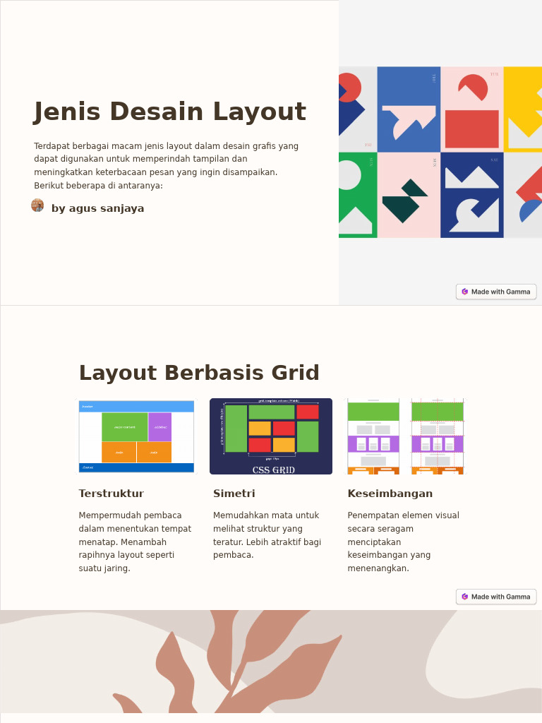 Jenis-Jenis Layout Desain Grafis | PDF