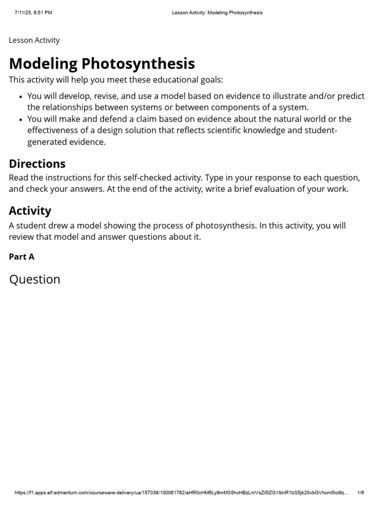 Photosynthesis and Cellular Respiration - Tutorial | PDF ...