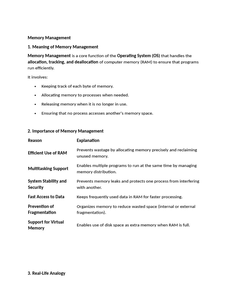 Memory and Device Management in OS | PDF | Computer Terminal ...