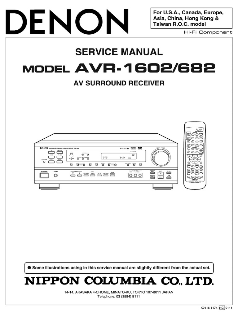 Hfe Denon Avr-1602 682 Schematics | PDF