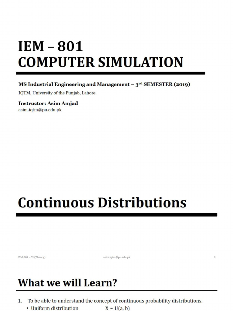 Lecture 06-02 Probability Distributions | PDF