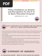 Awards and Recognition - DepEd Order 36, S. 2016 | PDF | Learning | Science