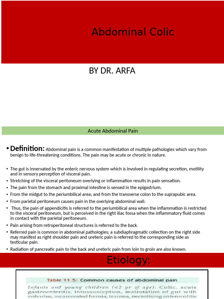 Abdominal Colic 11-3-23 | PDF | Irritable Bowel Syndrome | Clinical ...