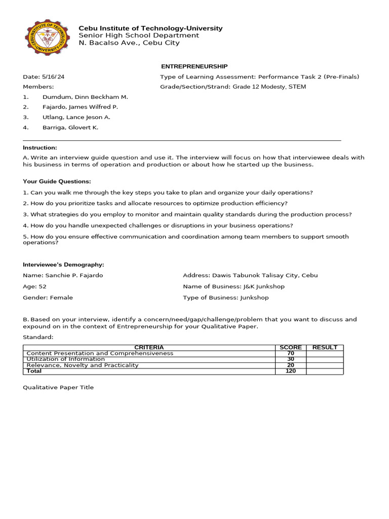 Toni Kay Lagum Og Bugan 2 | PDF | Climate Resilience | Entrepreneurship