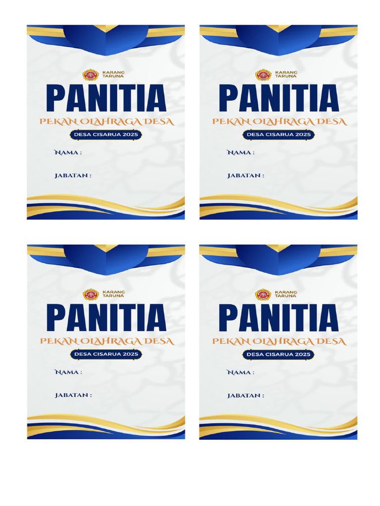 Id Card Panitia | PDF