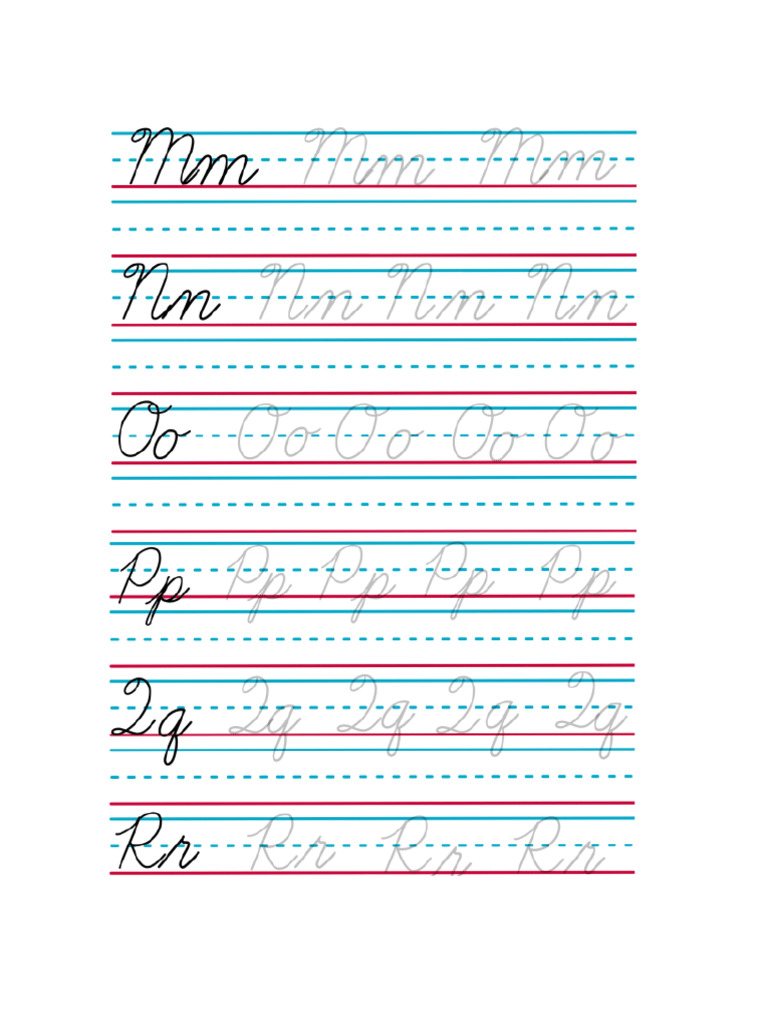 Cursive Letters | PDF