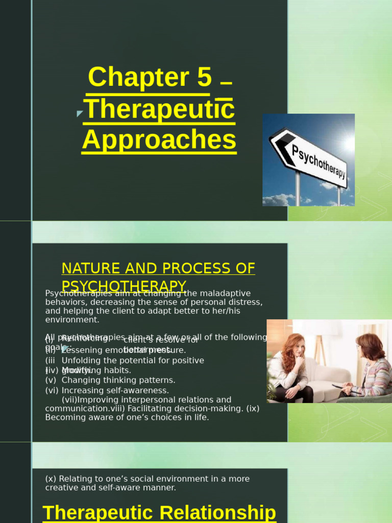 Understanding Psychotherapy Approaches | PDF | Psychotherapy ...