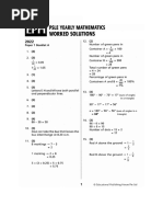 PSLE Standard Science Answer Key | PDF | Digestion | Water
