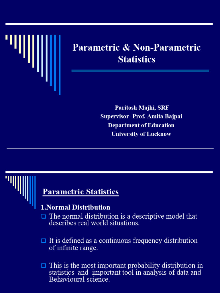 Parametric & Non Parametric Statistics | PDF | Statistics | Probability Distribution