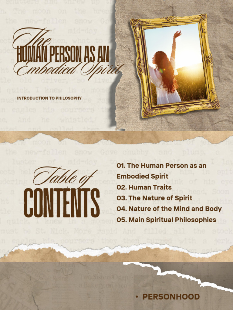 Understanding Human Existence and Spirit | PDF | Soul | God