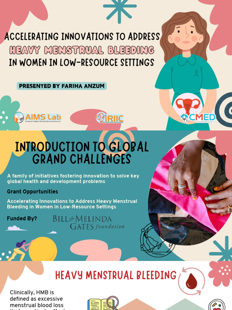 Accelerating Innovations To Address Heavy Menstrual Bleeding in Women ...