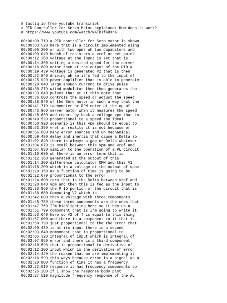 Tactiq Free Transcript NATBlfABXrA | PDF | Amplifier | Electrical Impedance