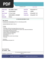 Normal Pelvic Ultrasound Report | PDF