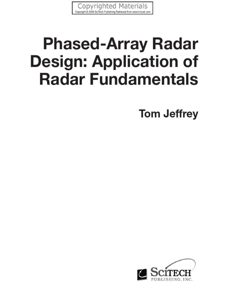 BOOK Phased Array Radar Design Application of Radar Fundamentals - Compress | PDF | Radar ...