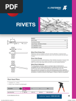 Rivets Per Pound Reference Table | PDF | Metals