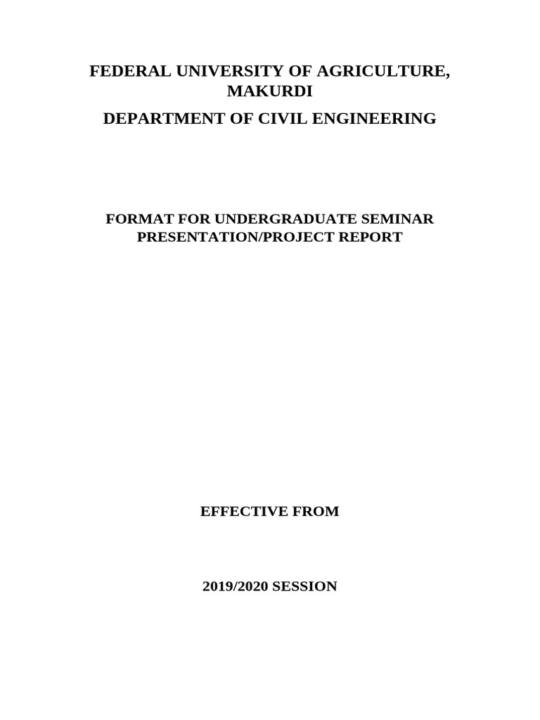 Format For Seminar Presentation (1) - 1 | PDF | Paragraph | Abstract ...
