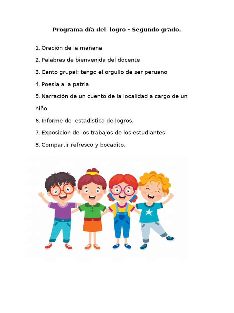 Temario Segundo Grado | PDF