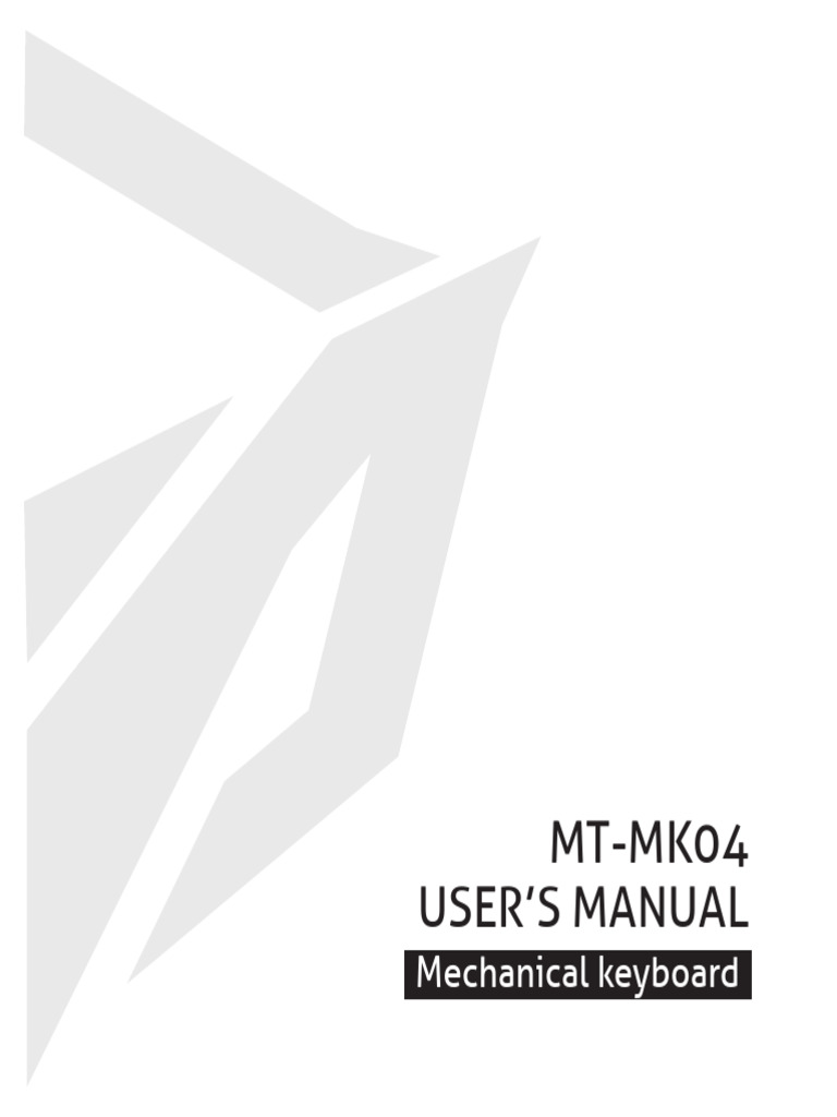 MK04 Mechanical Keyboard User Manual | PDF | Control Key | Computer Keyboard