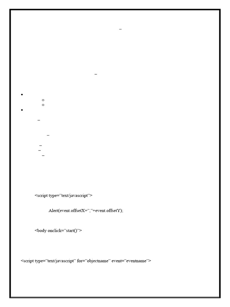 UNIT 3-Client Side Processing and Scripting-2 Marks & 16 Marks | PDF | Java Script | Document ...