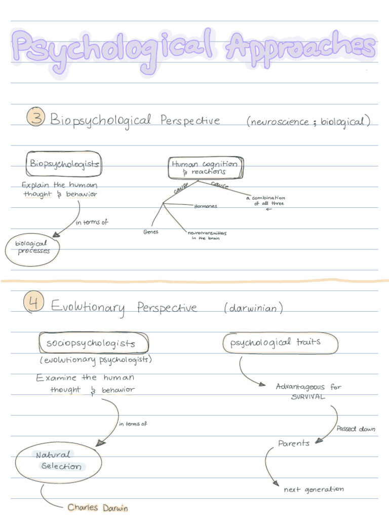 3rd and 4th Psychological Approaches | PDF