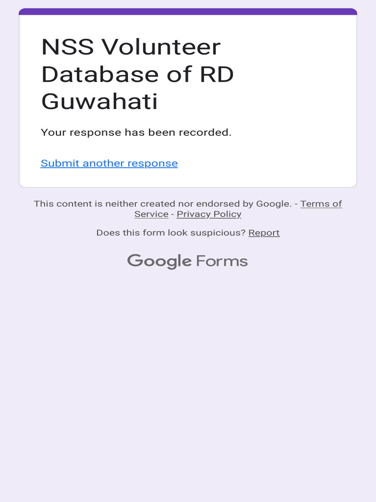 NSS Volunteer Database of RD Guwahati | PDF