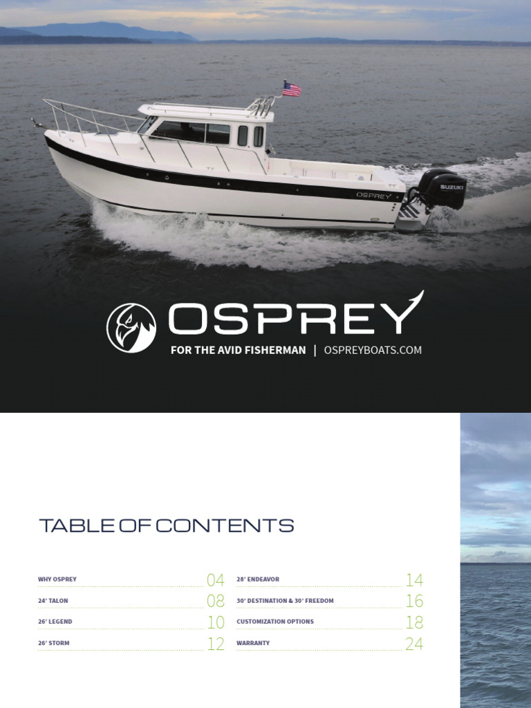 Osprey Sport Fishing Boat Overview | PDF